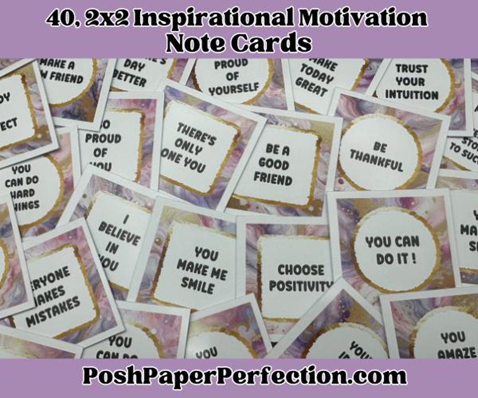 2x2 Mini Inspirational Encouragement Card | Pocket-sized Motivational ...