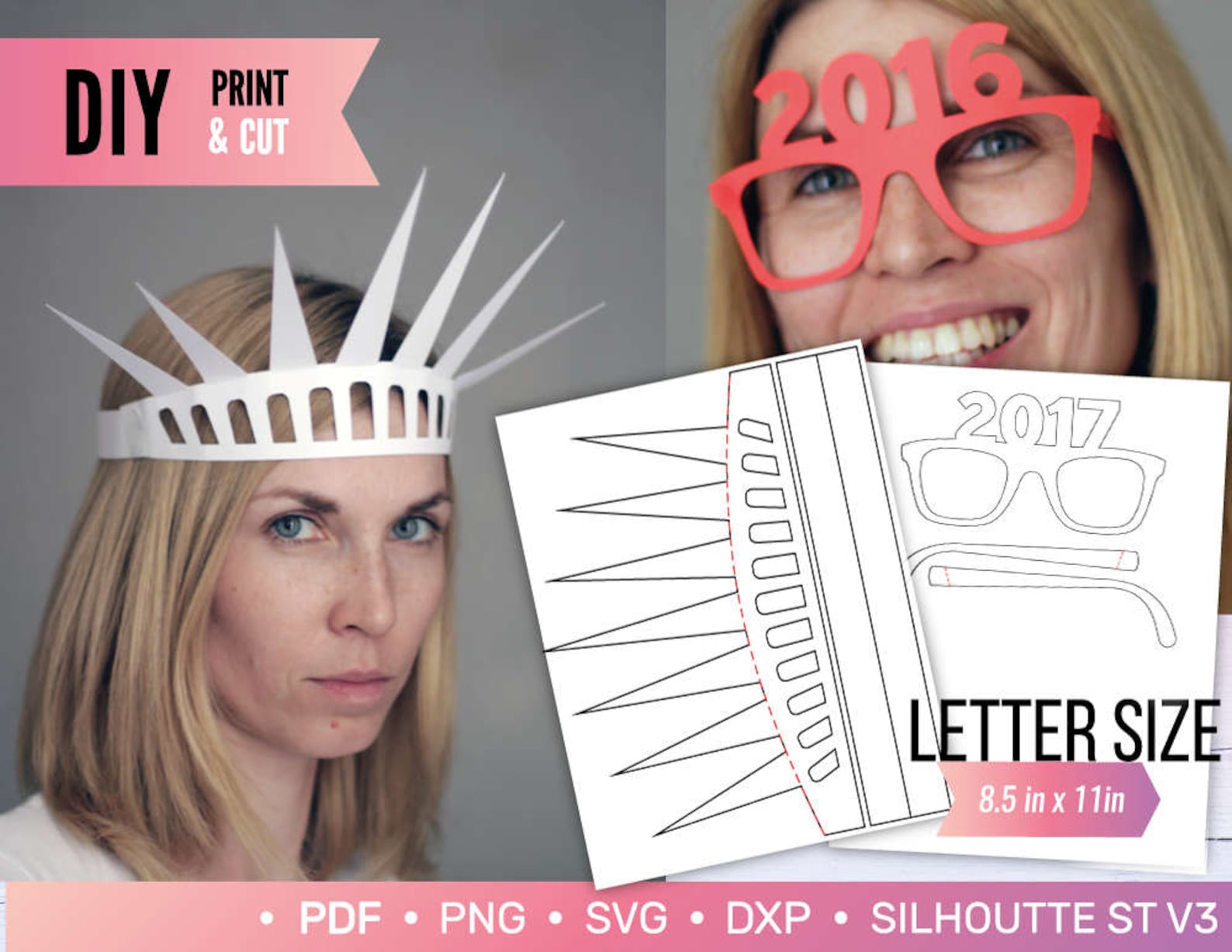 Statue of Liberty Crown. Liberty Paper Headband. Statue of - Etsy