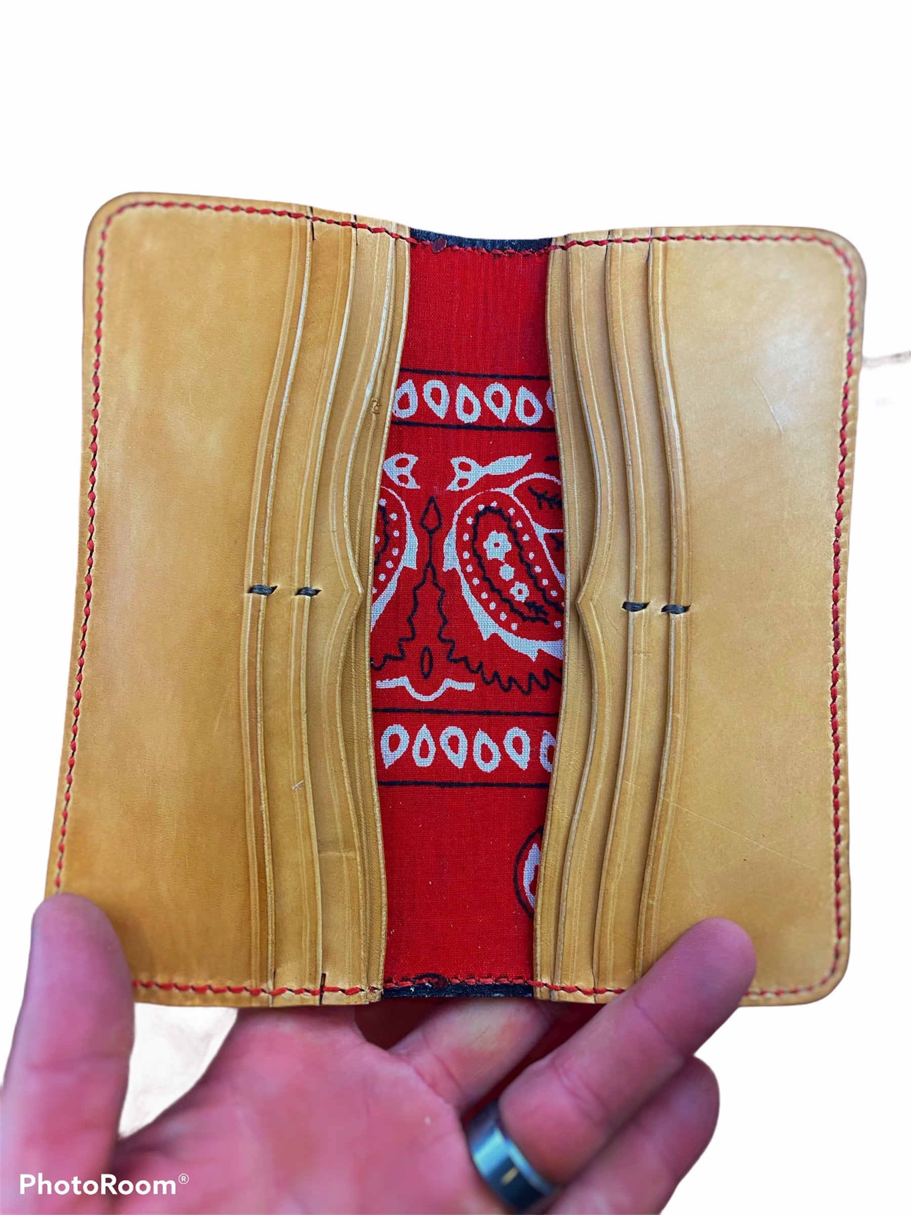 Hand tooled, Heavy duty chain wallet / biker wallet. Ready for wallet ...