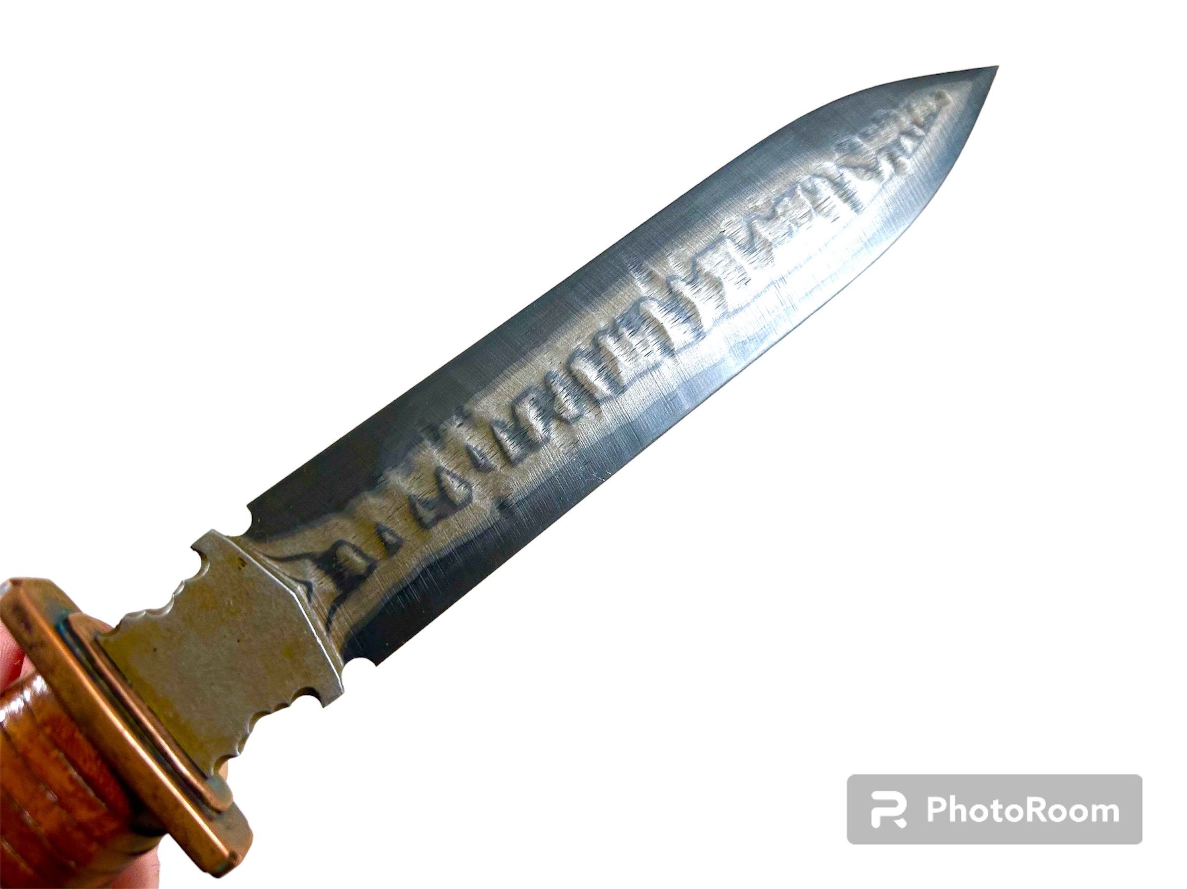 High Carbon, Laminated Steel Dagger With Elk Bone Handle and Hand ...
