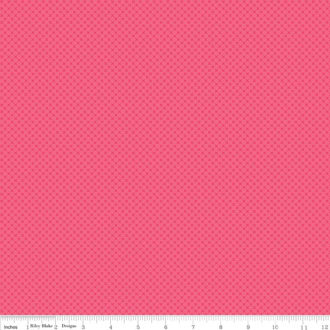 Riley Blake Designs, Basics, Kisses, Raspberry Cotton Quilting Fabric ...