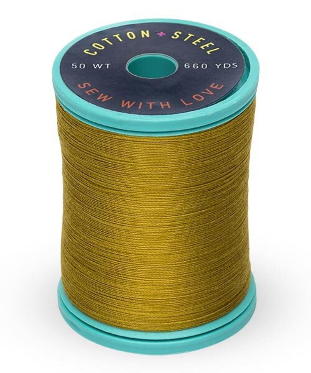 Dark Gold Green Sulky 100% Cotton Thread Spool, 50 Weight, 660 Yards ...