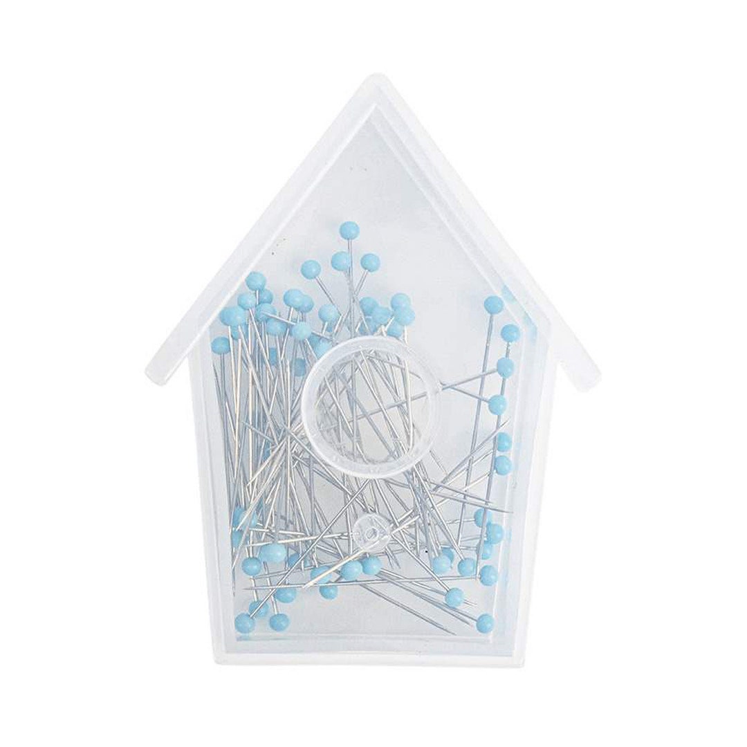 Glass Head Pins - Riley Blake Designs Bird House Container - Etsy