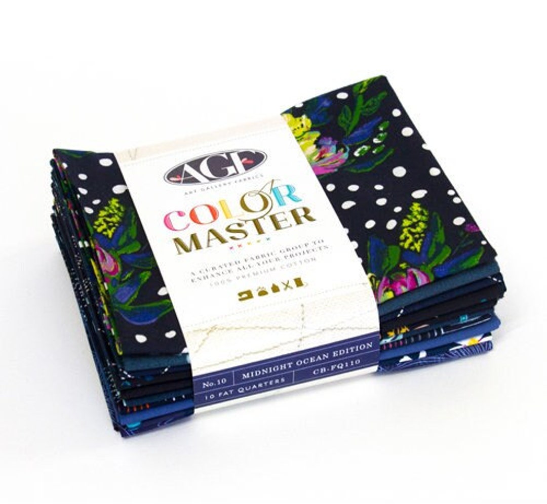 Art Gallery Fabrics Color Master Midnight Ocean Edition No. 10 Cotton ...
