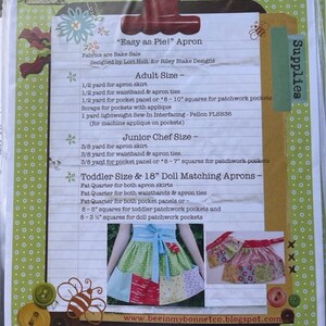 Easy as Pie Apron - Bee in My Bonnet - Riley Blake - Etsy
