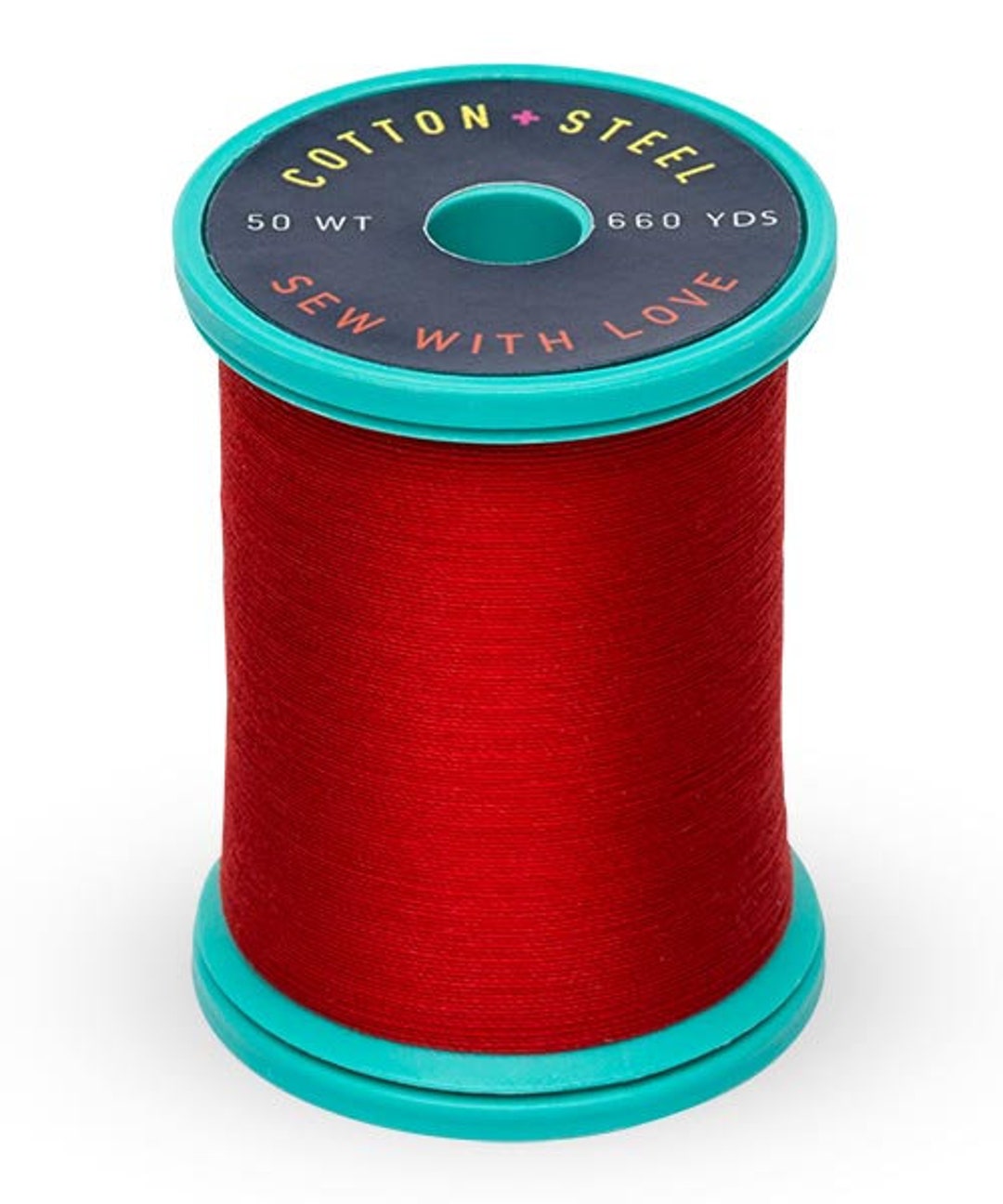 Sulky True Red 100% Cotton Thread Spool, 50 Weight, 660 Yards, Cotton ...