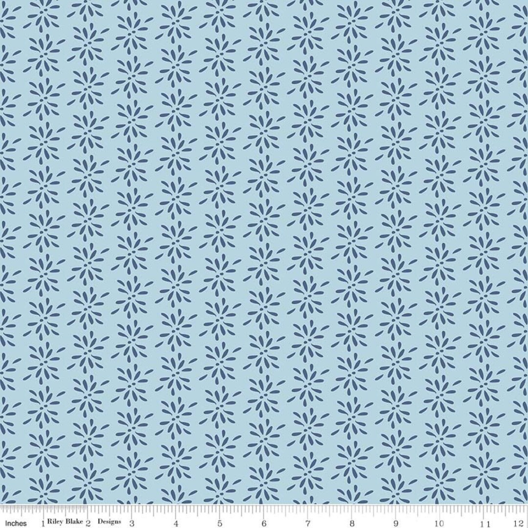 Riley Blake - Daisy - Petal - Blue - Etsy