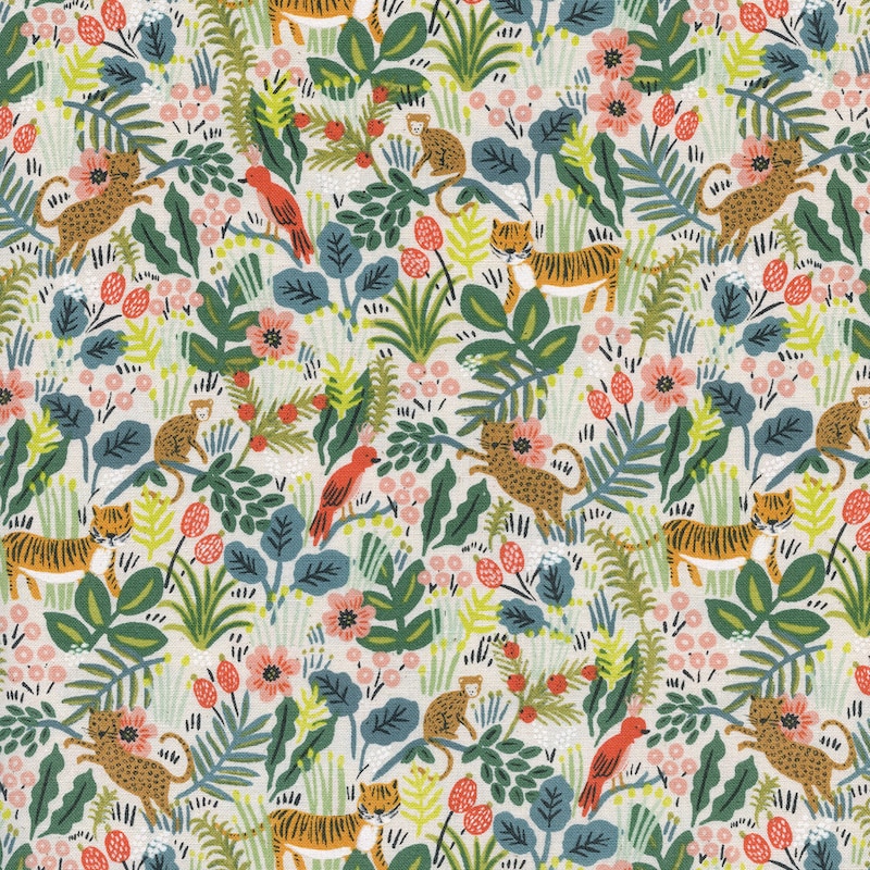 Jungle Print Fabric - Etsy