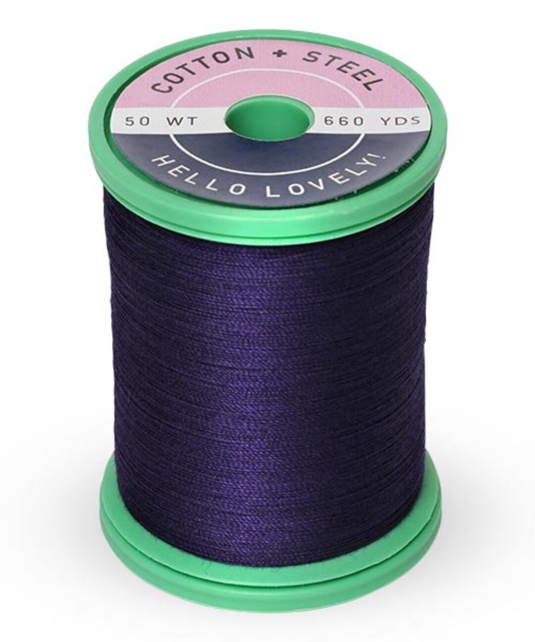 Medium Navy Sulky 100% Cotton Thread Spool, 50 Weight, 660 Yards ...