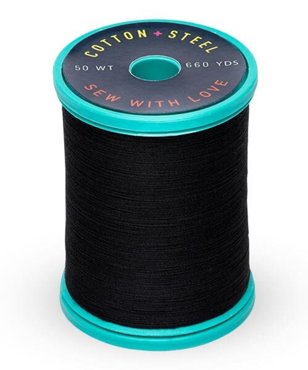 Black Sulky 100% Cotton Thread Spool, 50 Weight, 660 Yards, Cotton and ...