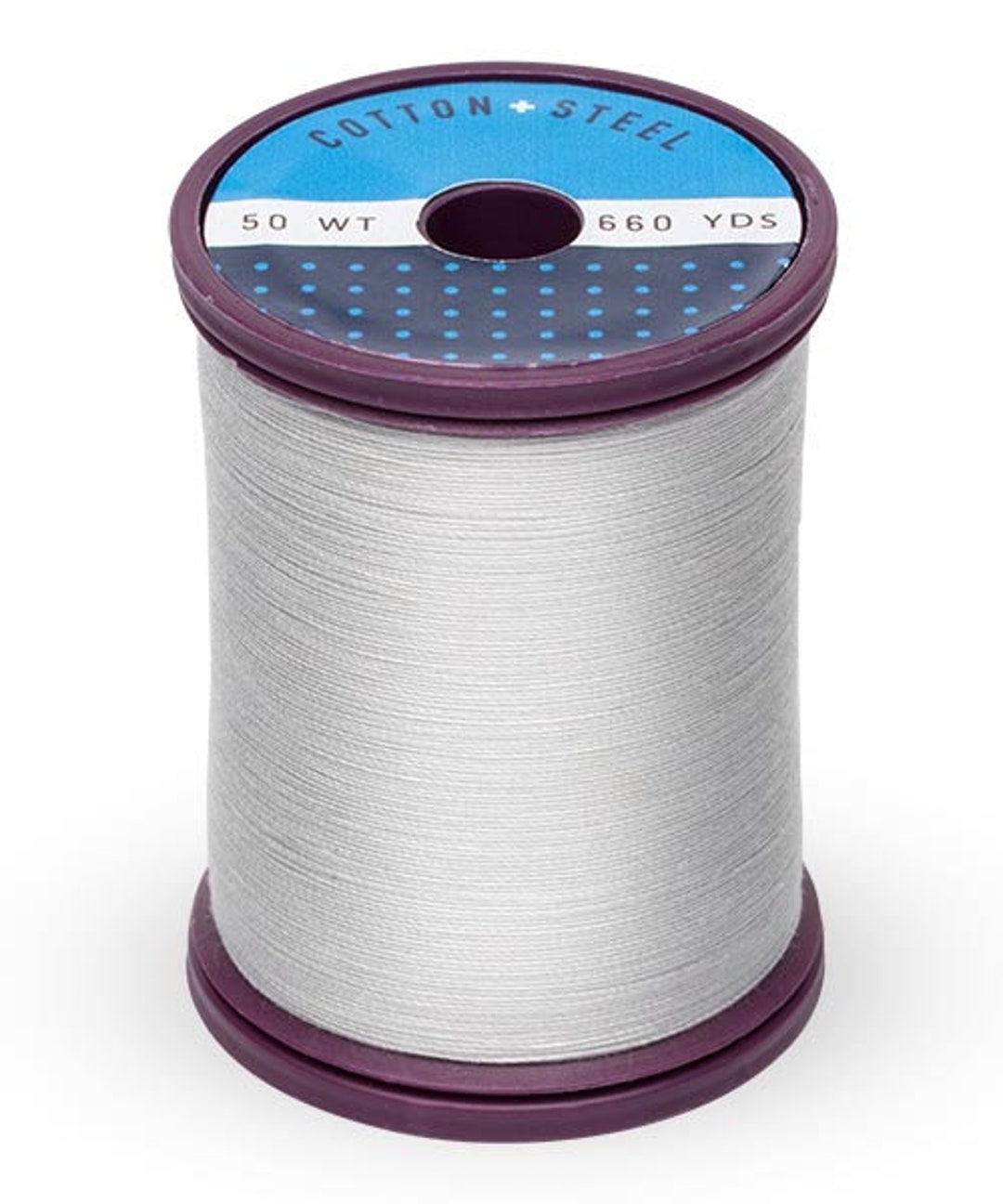 Sulky Light Silver 100% Cotton Thread Spool, 50 Weight, 660 Yards ...