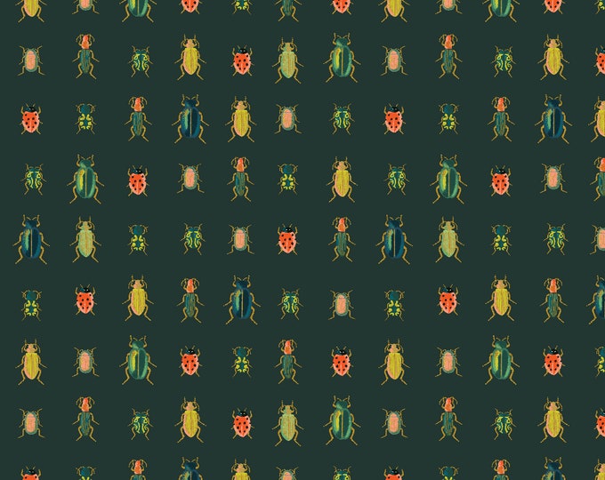 Rifle Paper Co., Curio, Beetles & Bugs, Hunter, Metallic, RP1105 HU4M ...