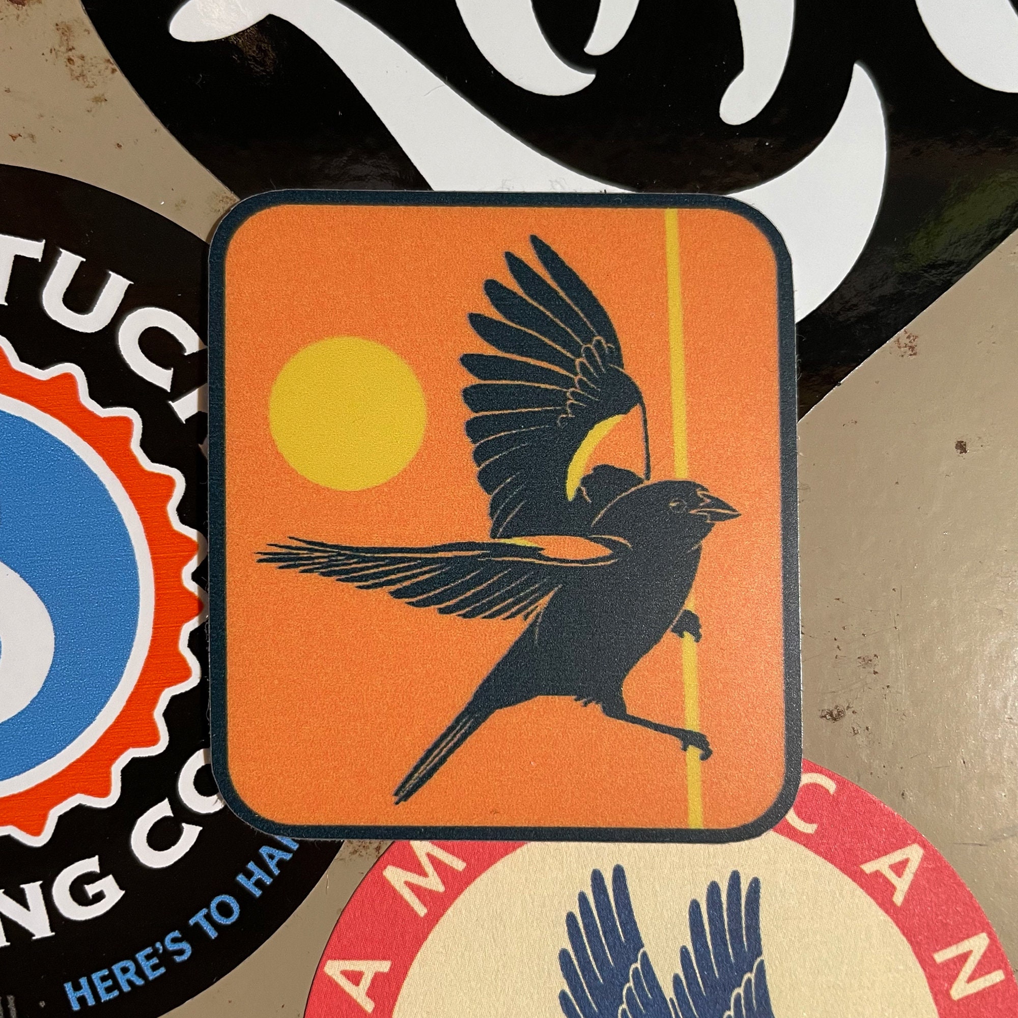 Red Winged Blackbird Sticker - Etsy