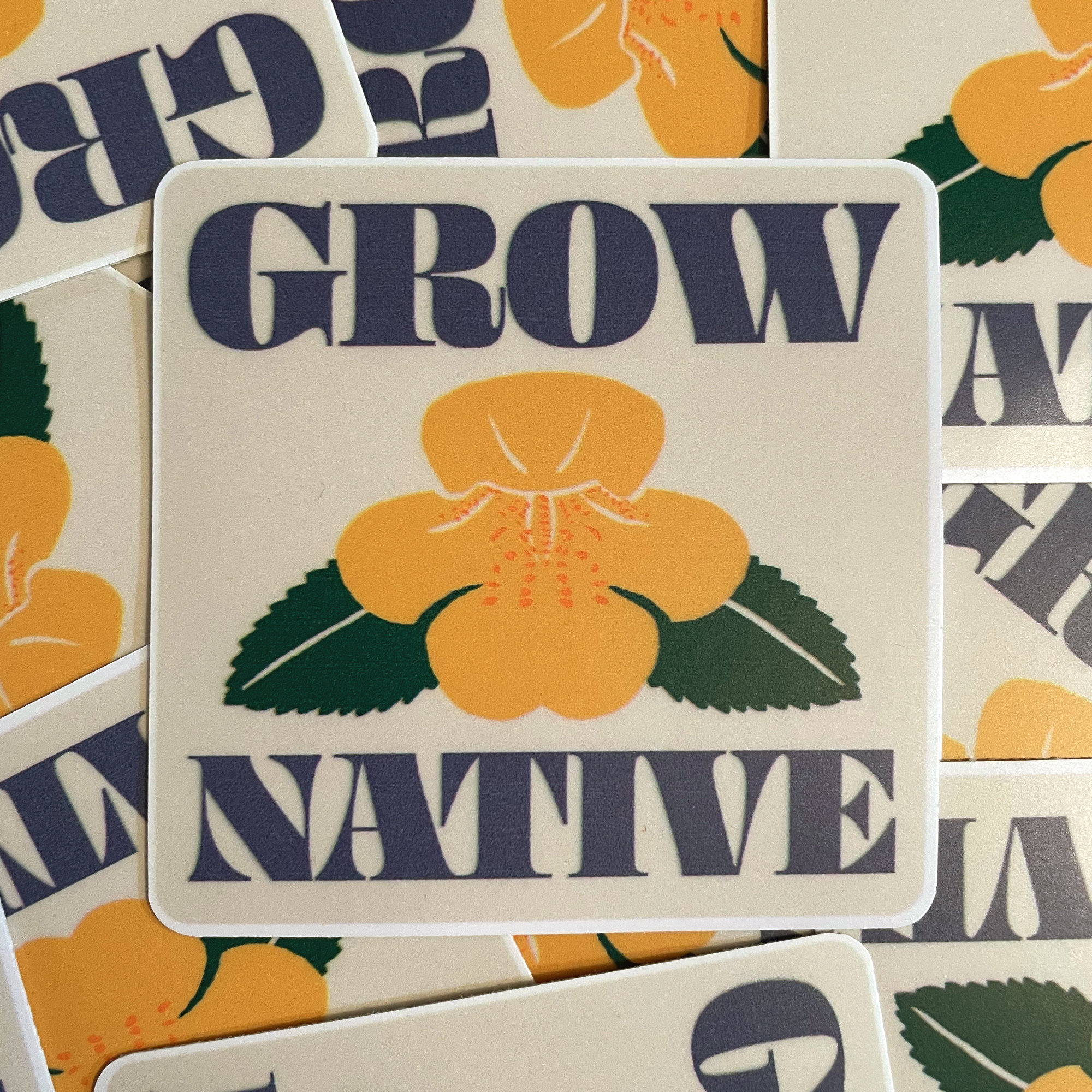 Grow Native Sticker | Etsy