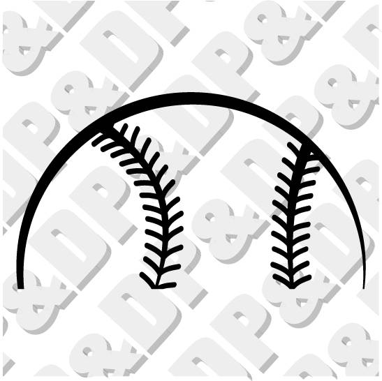 Baseball Half ball svg eps pdf dxf jpg png .studio3 | Etsy