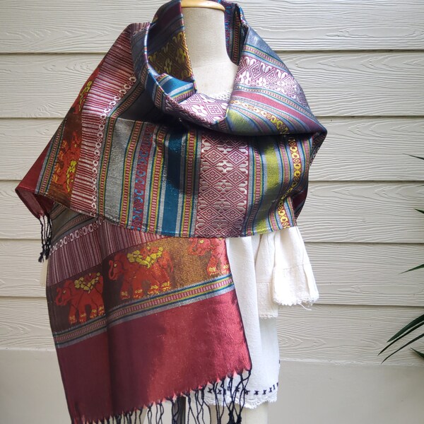 Thai Silk Scarf - Etsy