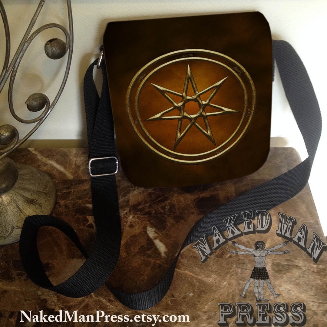 Otherkin Septagram Star, Black Small Shoulder Bag, Cross Body - Etsy
