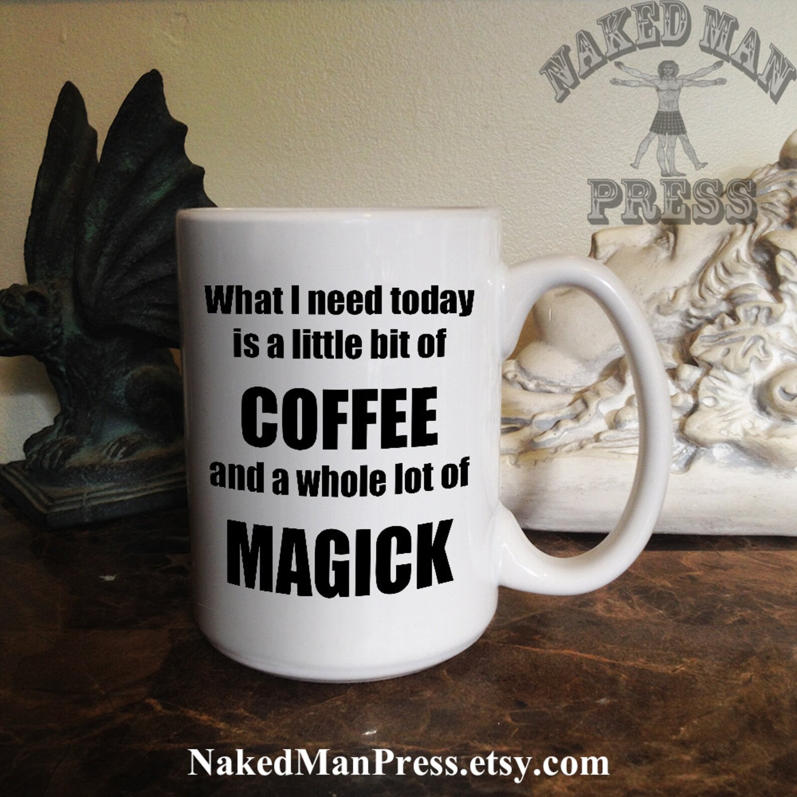 Coffee and Magick 15 Oz Coffee Mug | Etsy