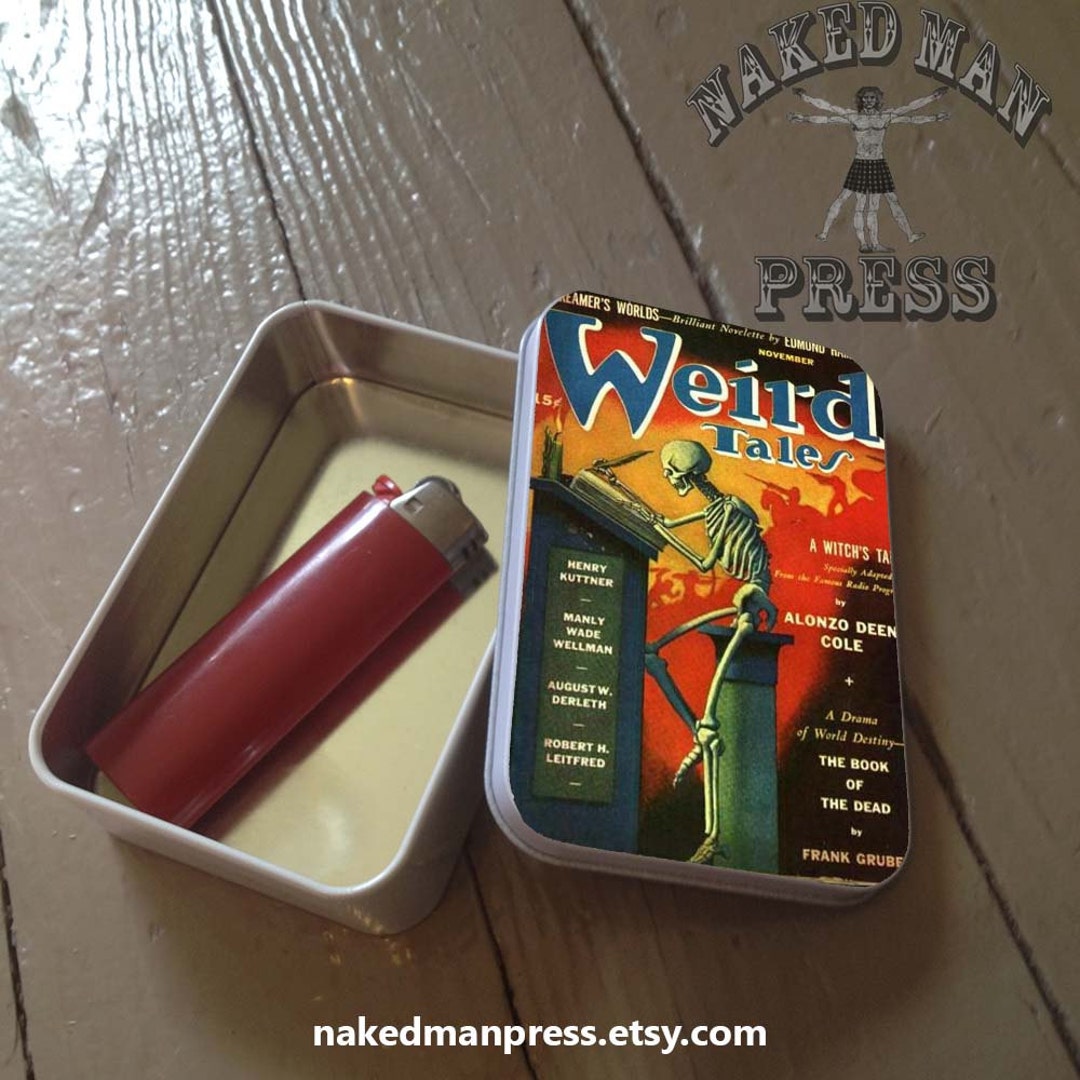 Skeleton Writing Desk Weird Tales Pulp Magazine Cover Stash - Etsy