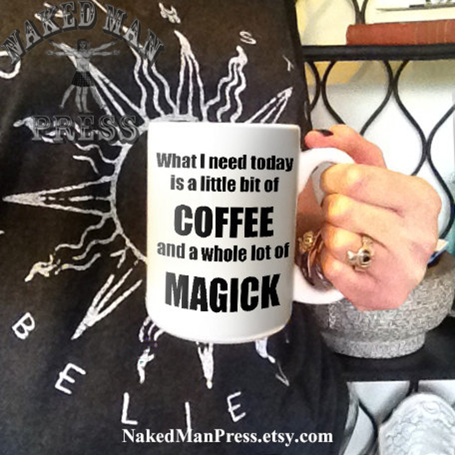 Coffee and Magick 15 oz Coffee Mug | Etsy