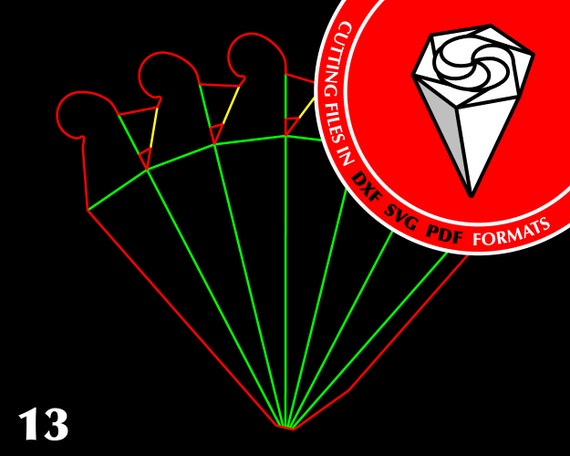 Flower Hexagonal Pyramid Gift Box Cricut Box Svg Gift Box Svg | Etsy