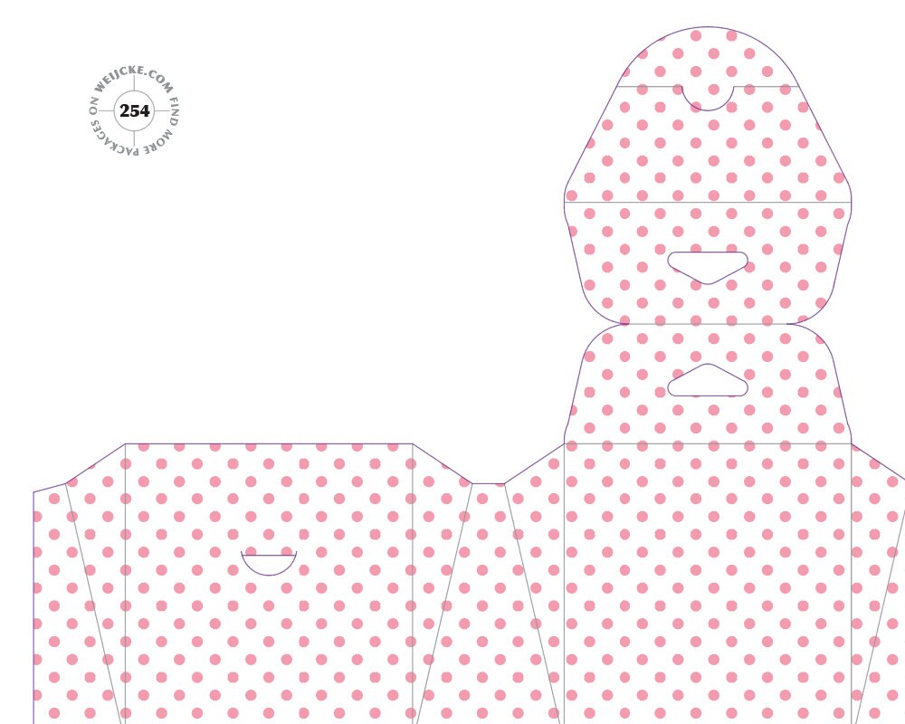 Printable Party Box Gift Favor Box Pdf Pattern Template Pdf | Etsy