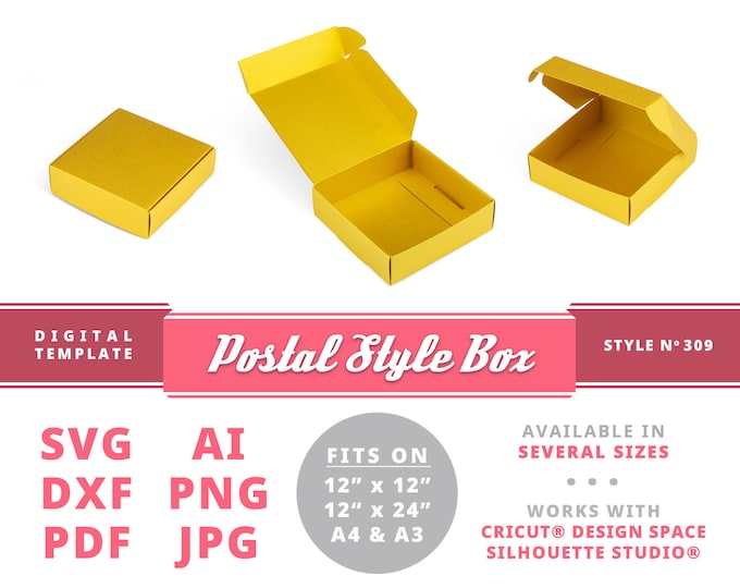 POSTAL BOX Svg Instant Download Printable Digital Gift Box - Etsy UK