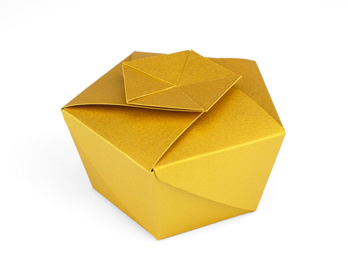 PENTAGONAL GIFT BOX Instant Download Printable Digital Box Template ...