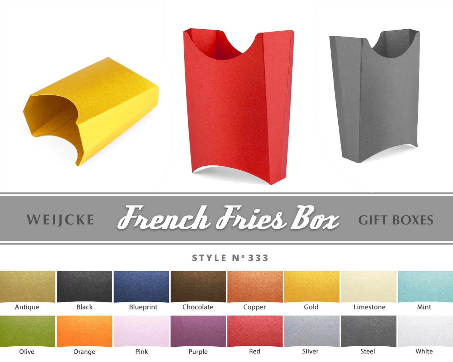 FRENCH FRIES BOX Packaging Box Do-It-Yourself Box Paper Box | Etsy