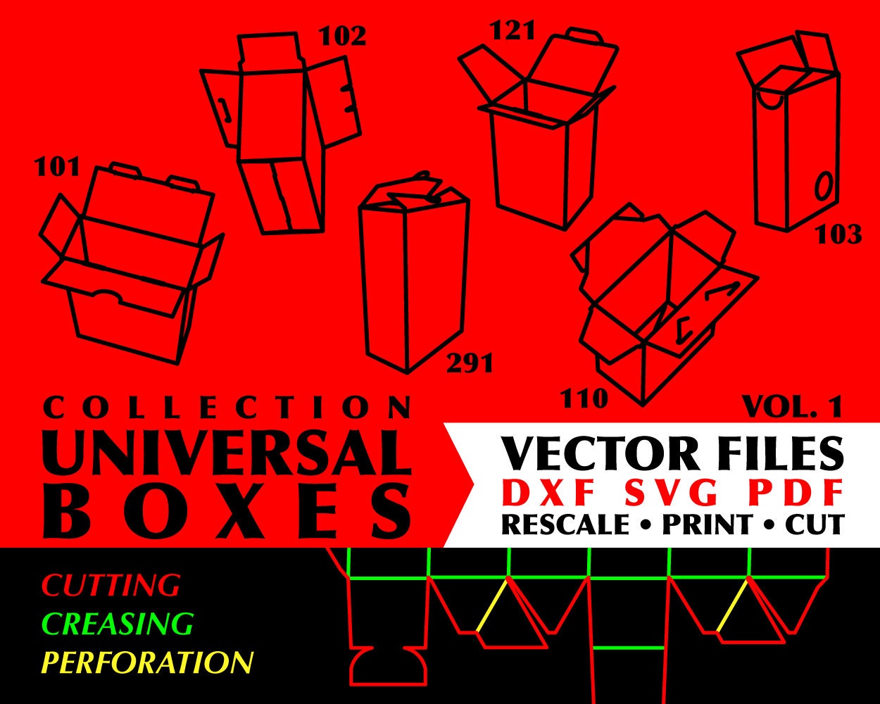 UNIVERSAL BOXES Collection of 28 Digital Download Box - Etsy