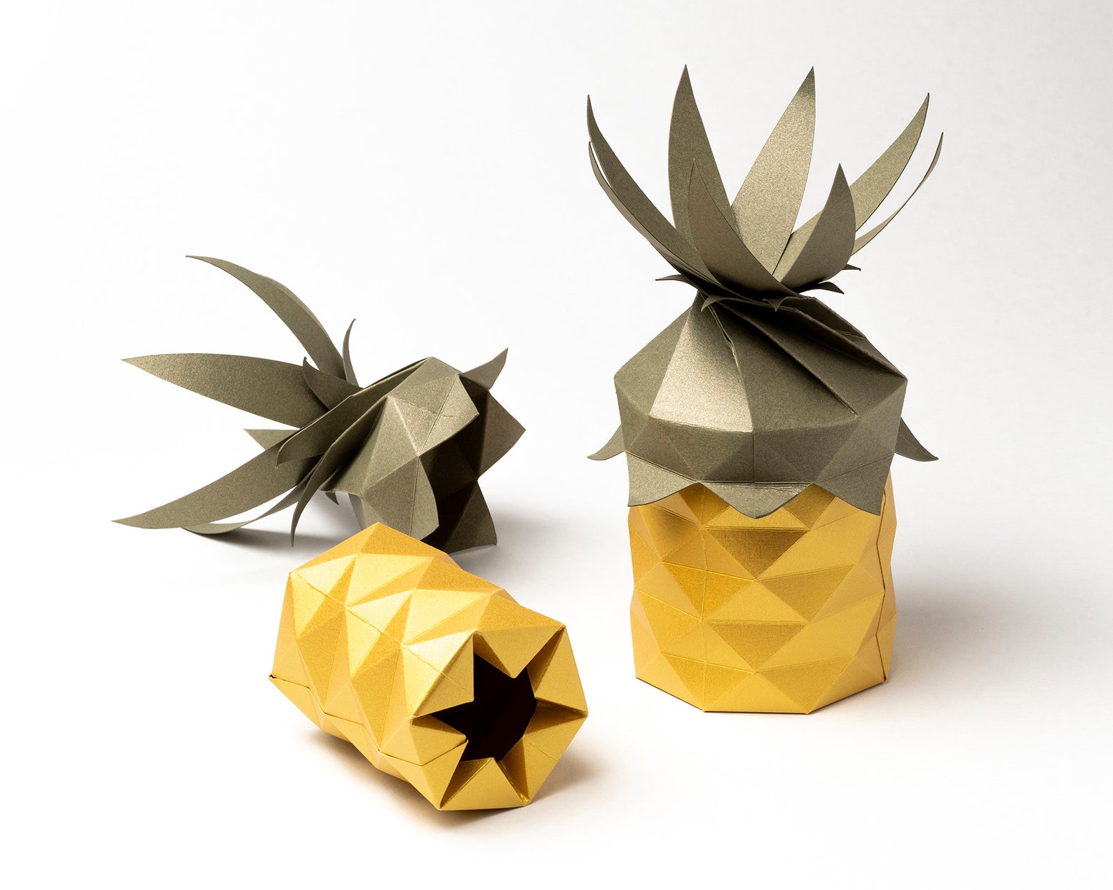 THE PINEAPPLE BOX Treat Boxes Instant Download Papercraft Favor Boxes ...