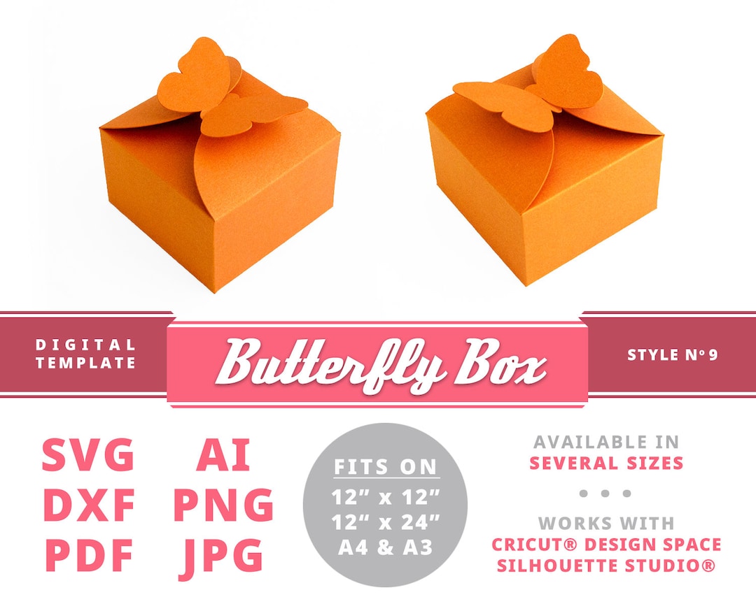 BUTTERFLY BOX Favor Box Wedding Favor Jewelry Packaging Bridal Boxes ...