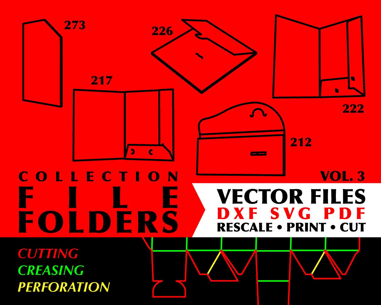 FILE ARCHIVE FOLDERS Collection of 15 Diy Digital Download Box - Etsy