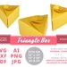 TRIANGLE BOX SVG Instant Download Printable Box for Wedding - Etsy