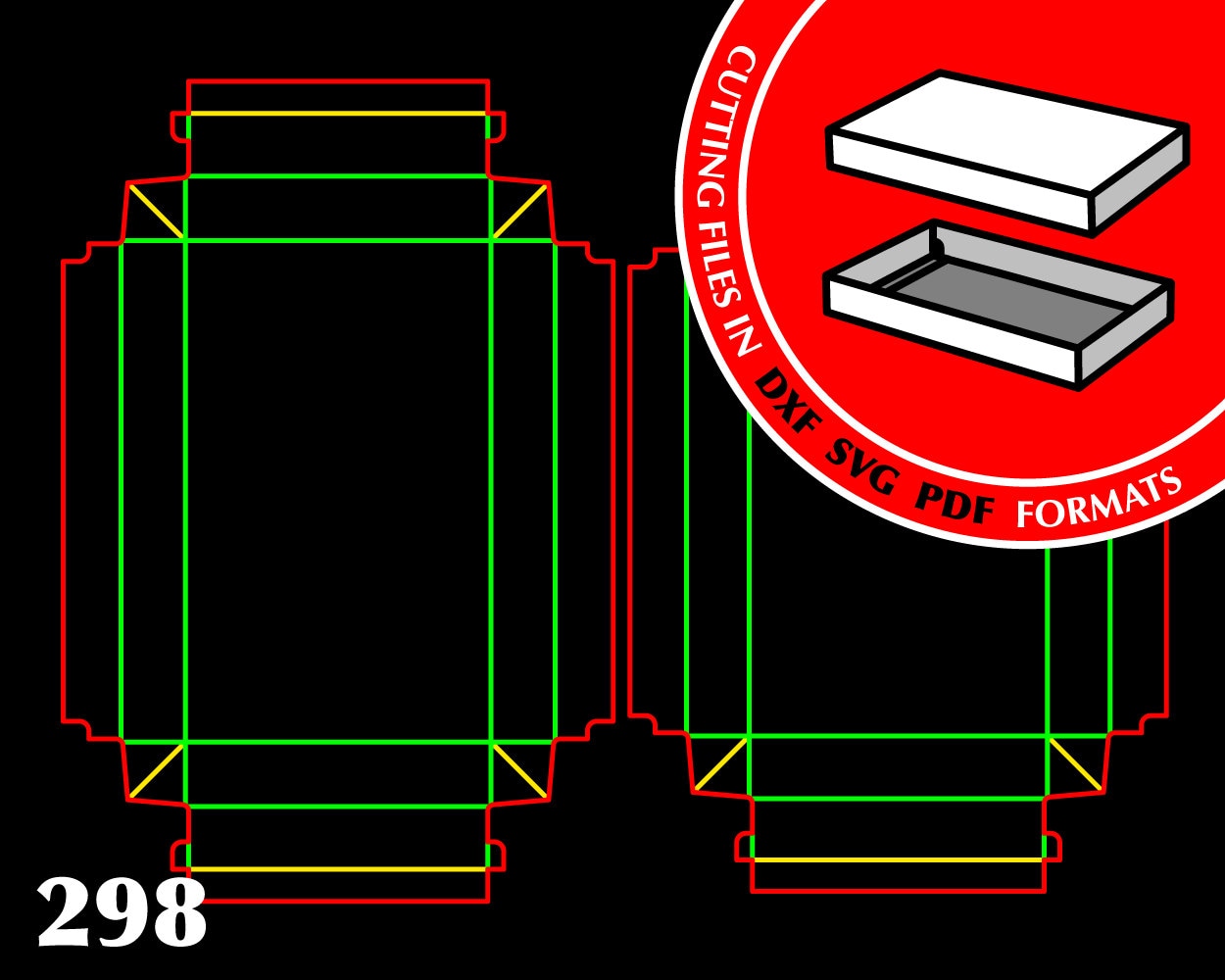 BASE & LID BOX Instant Download Box Svg Box With Lid Svg Paper Box ...