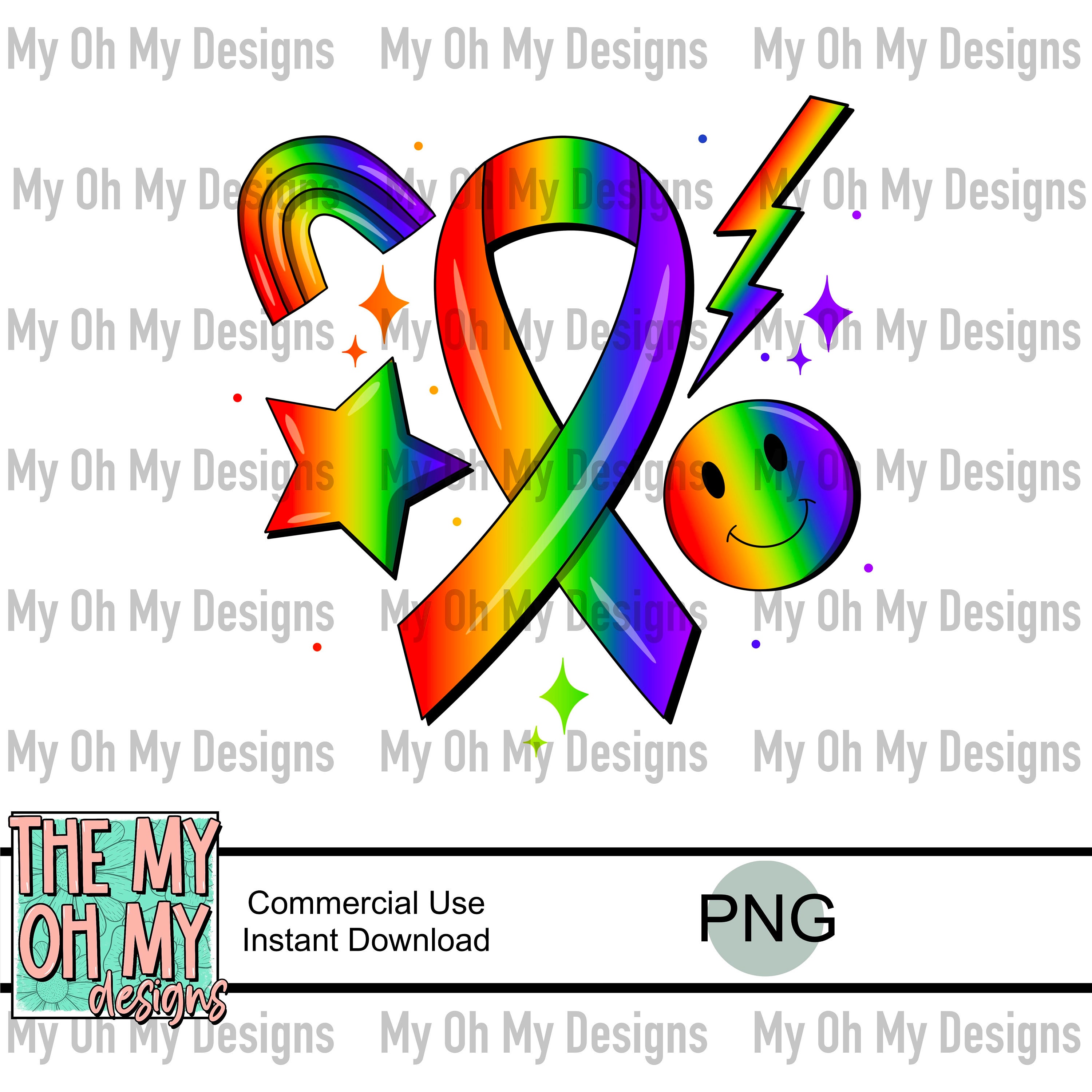 Autism Awareness Ribbon, Neurodiversity, Neurodivergent PNG File ...