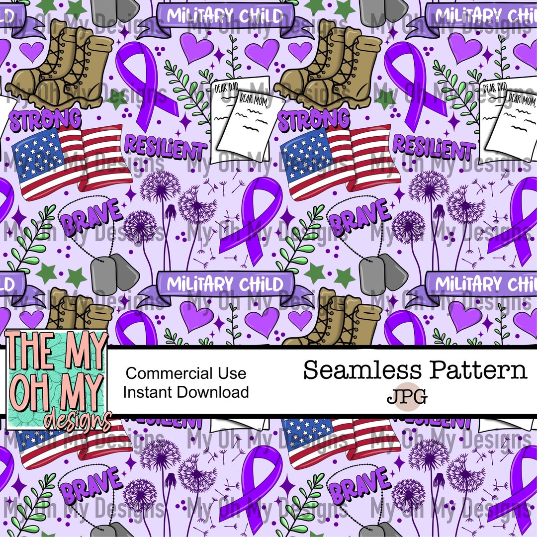 Month of the Military Child, Patriotic, Purple, April, Awareness ...