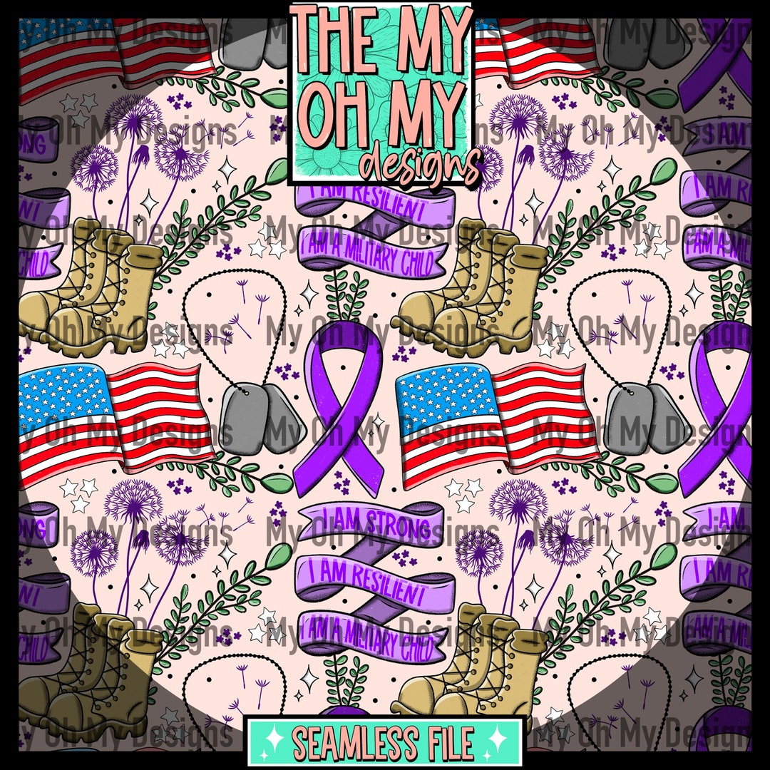 Month of the Military Child, Patriotic, Purple, April, Awareness ...