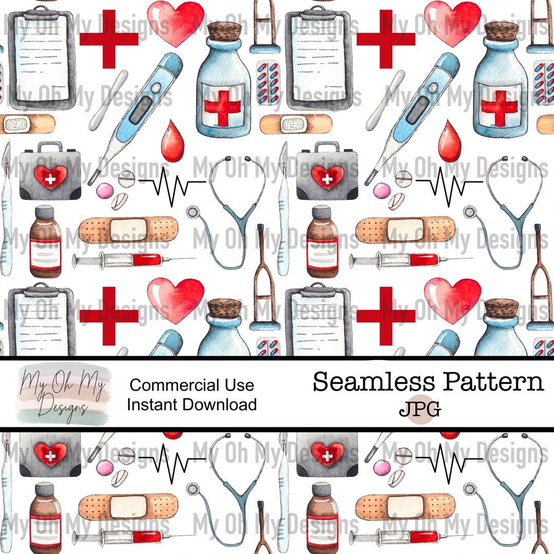 Medical Field, Doctor, Paramedic, Nurse, Hospital JPG File Seamless ...