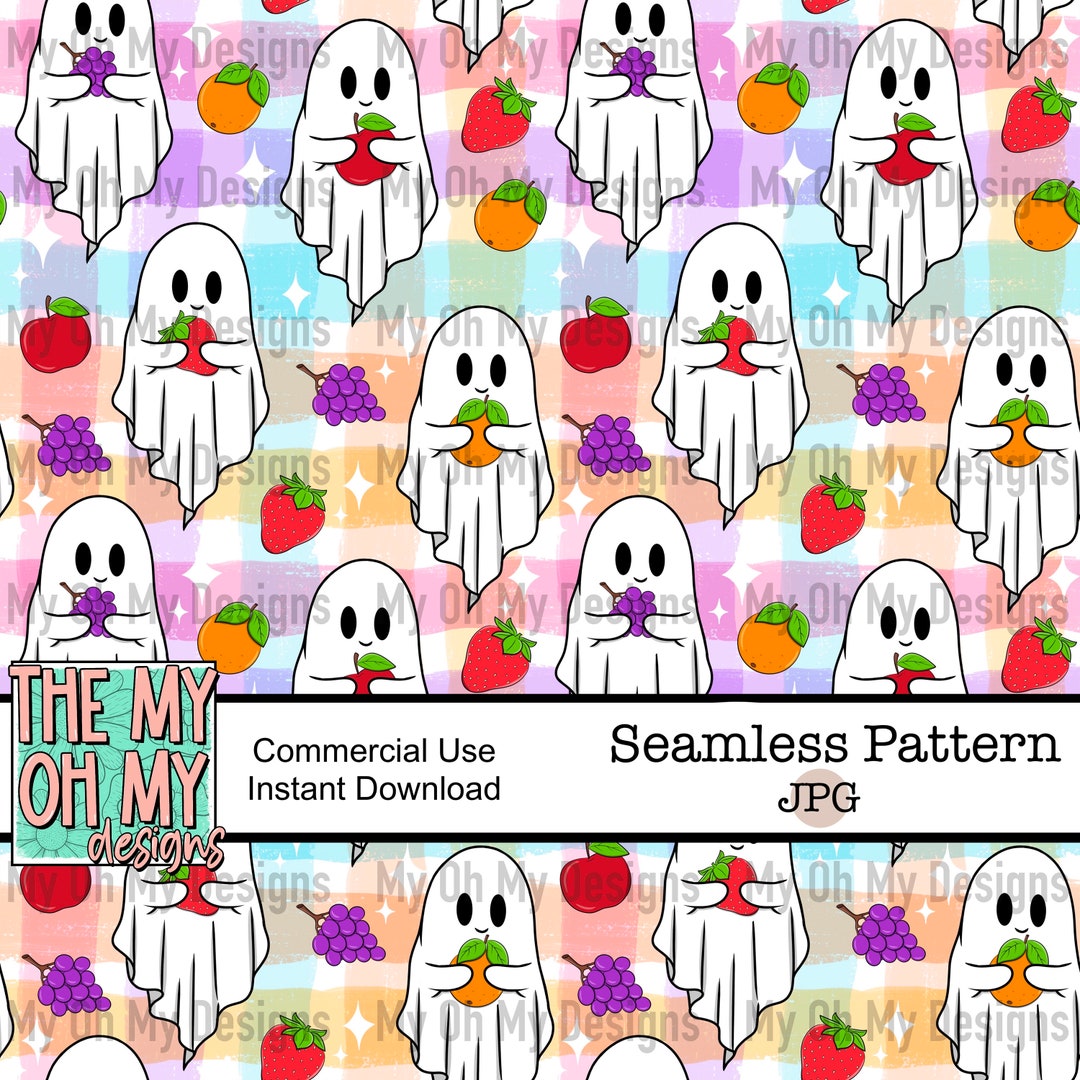 Ghosts, Fruit, Summer, Halloween, Fall, Funny, Cute, Spooky, Colorful ...