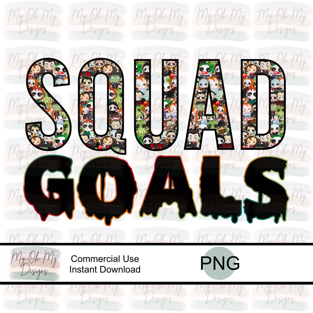 Squad Goals, Creepy, Halloween, Spooky, Horror Film Characters PNG File ...