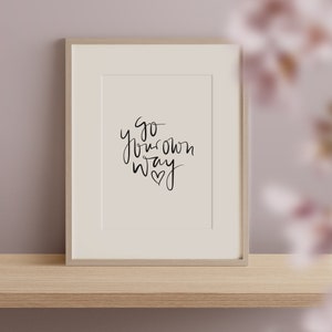 Poster, Print, Wallart, Fine Art-print, Quotes, Sayings, Typography ...