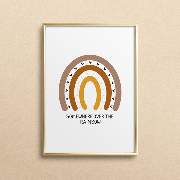 Somewhere Over the Rainbow Poster - Etsy