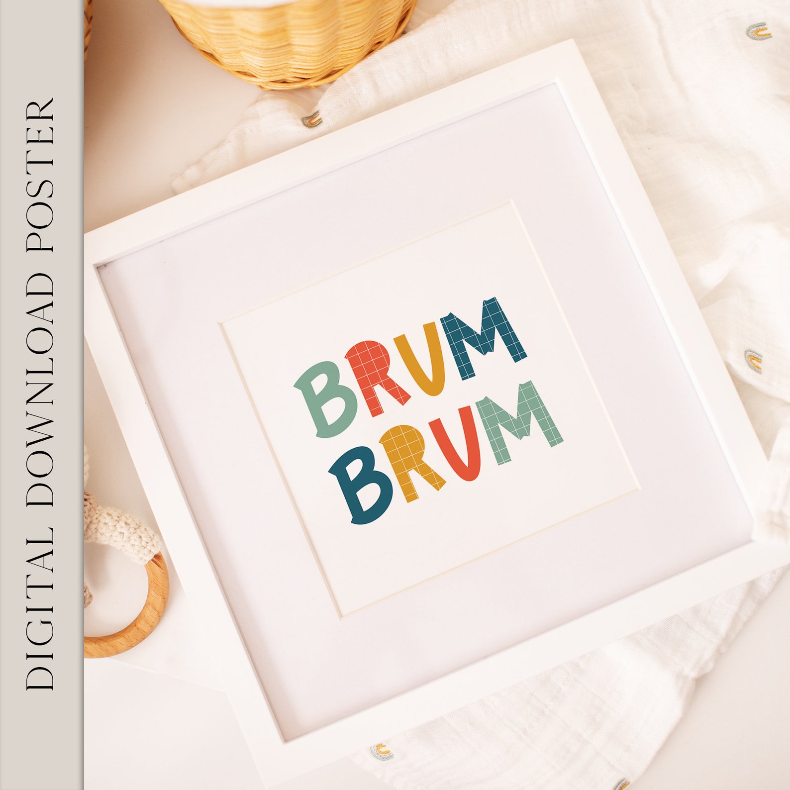 Brum Brum Digital Download Poster Gift Idea Interior - Etsy