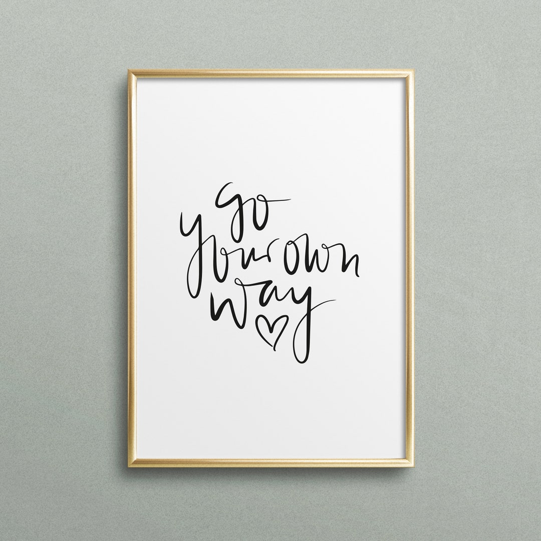 Poster, Print, Wallart, Fine Art-print, Quotes, Sayings, Typography ...