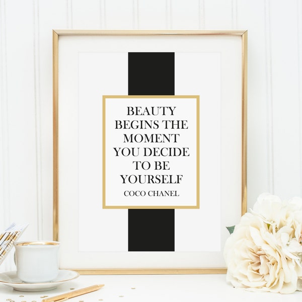 Coco Chanel Poster - Etsy