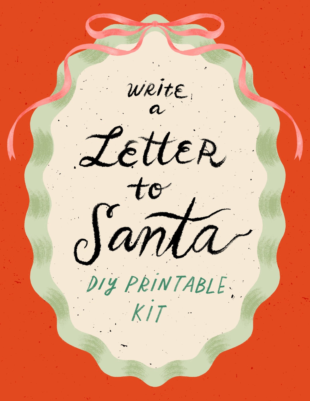 Write a Letter to Santa DIY Kit | Digital Download | Santa Letter for ...