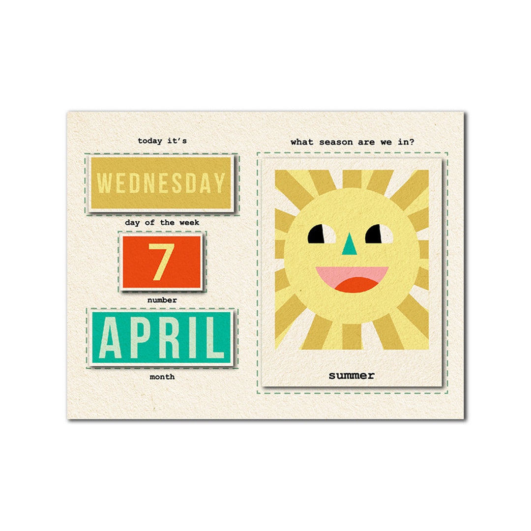 Seasons Months and Days Calendar | Interactive Calendar | Printable ...