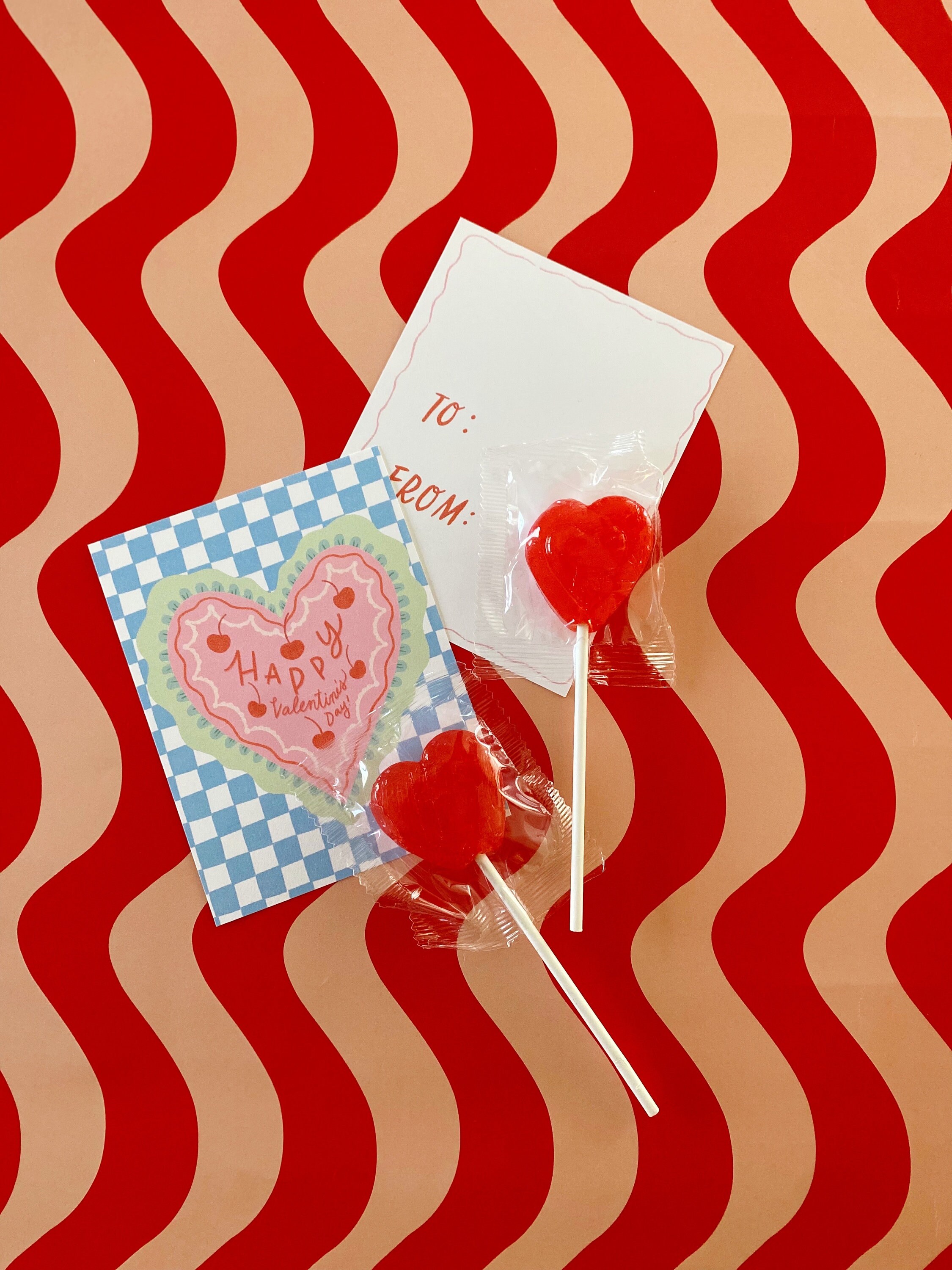 Kids Cake Hearts Valentines Cards | Classroom Valentines (digital ...