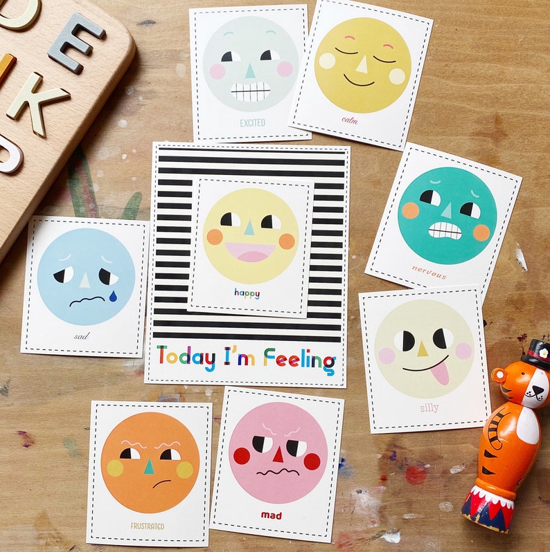 Printable Kids Emotions Chart | Homeschool Learning (PDF) - Etsy